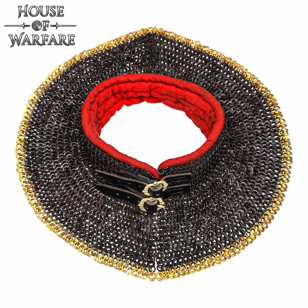 Red Knight's Ruff - Handcrafted Chainmail