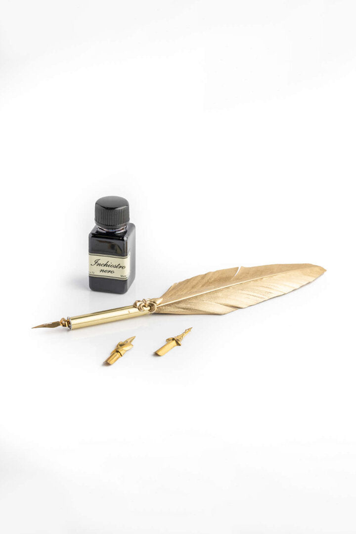 Bolígrafo Pluma Dorada Lilly - Pequeño